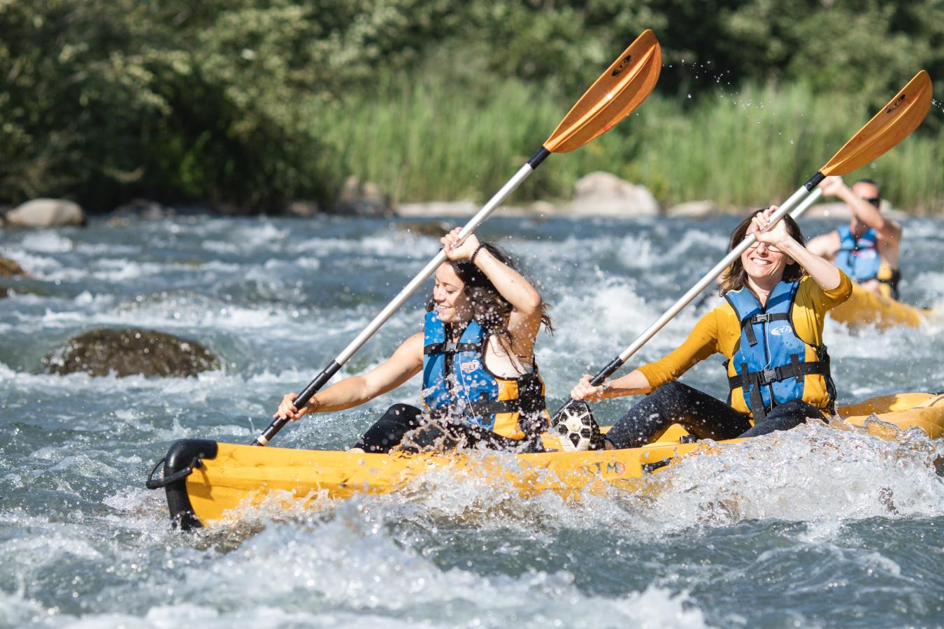 Kayak sur la durance sauvage
